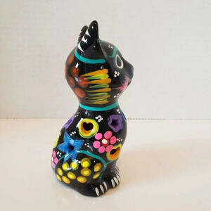 Folk Art Cat | Accents | Vintage Multicolored Handpainted Folk Art ...